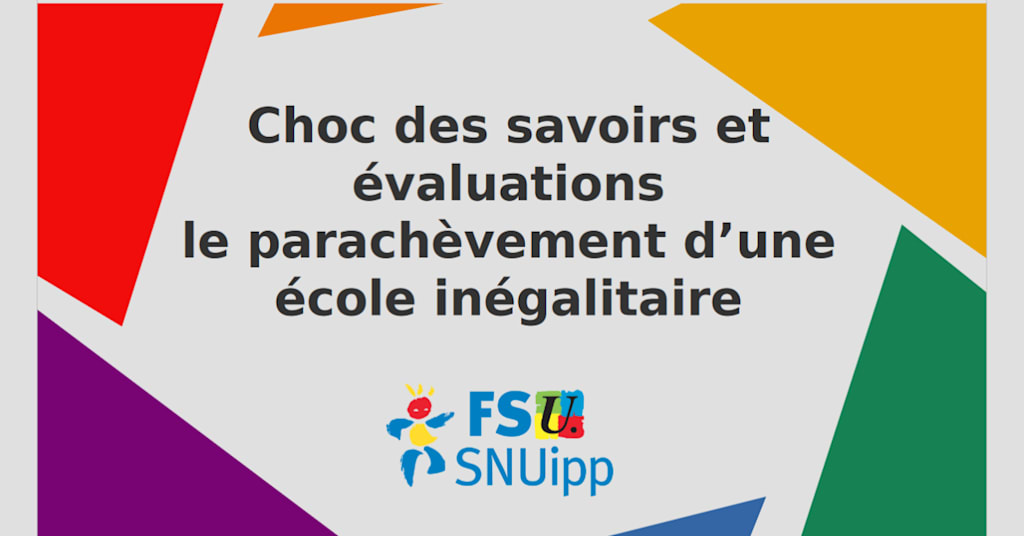Publication 2024 des résultats des évaluations nationales du CP au CM2 ...