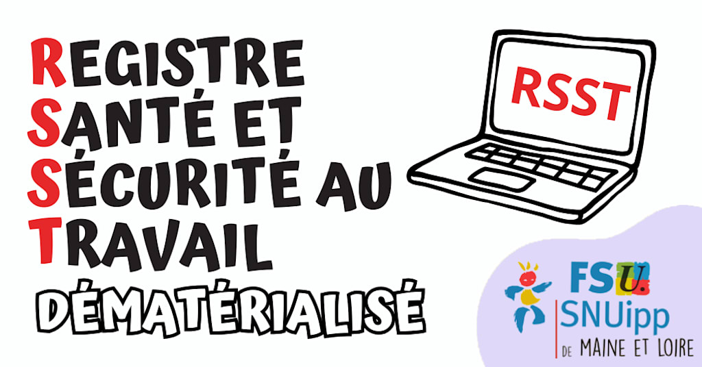 RSST (registre de santé et sécurité au travail) dématérialisé 2025-2026 ...