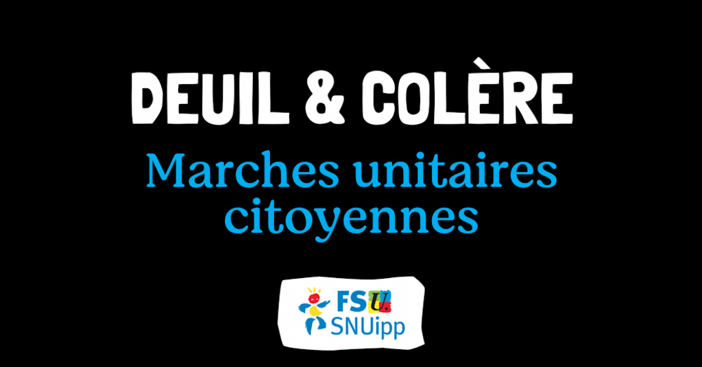 Notre pays est en deuil et en colère | FSU-SNUipp 62