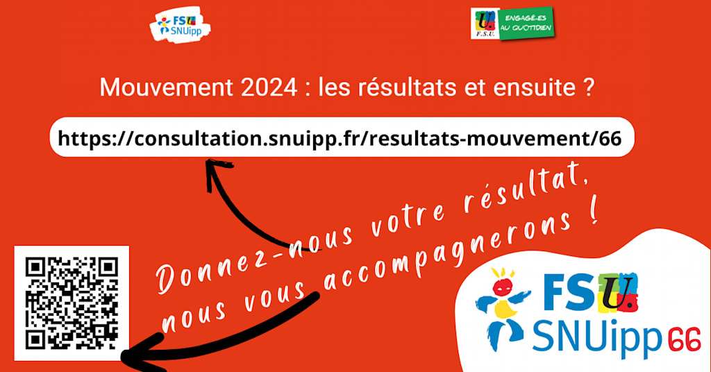 RÉSULTATS DU MOUVEMENT 2024 : ET APRÈS ? | FSU-SNUipp 66