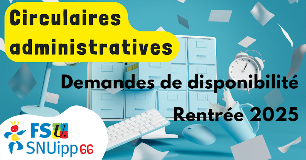 Demande de disponibilité pour 2025/2026 | FSU-SNUipp 66