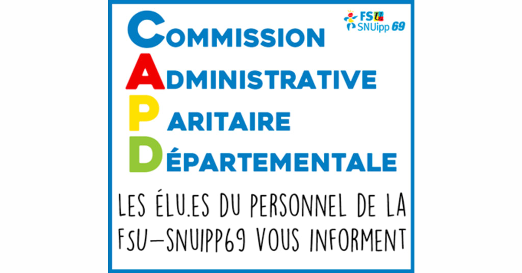 Compte-rendu de la CAPD du 6 février | FSU-SNUipp 69