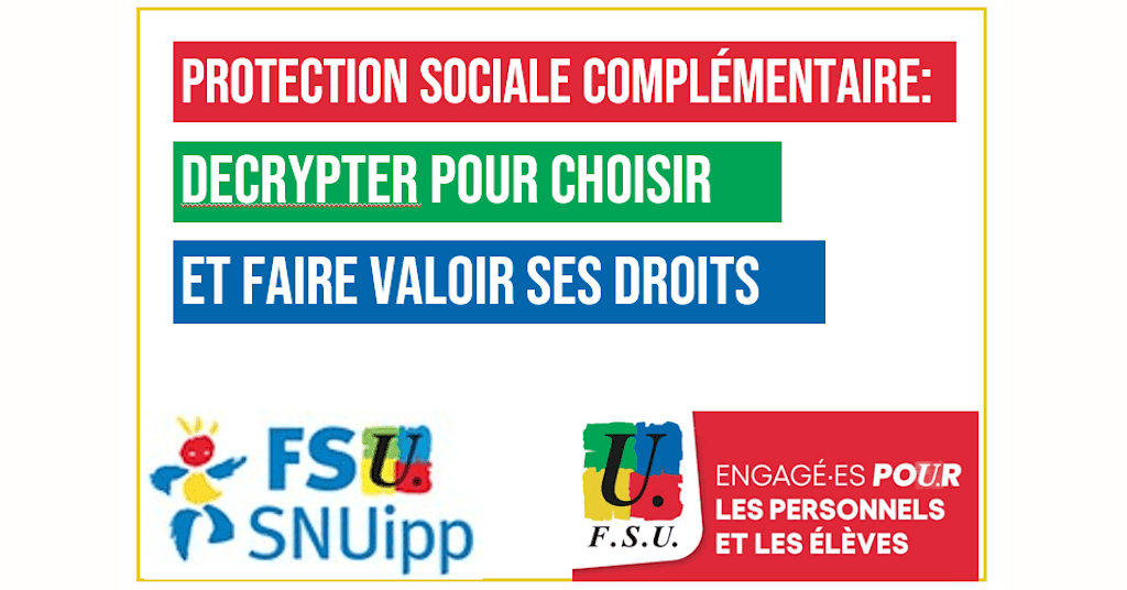 Rentrée 2025 - Protection Sociale Complémentaire (PSC) : complémentaire santé, comment y voir ...