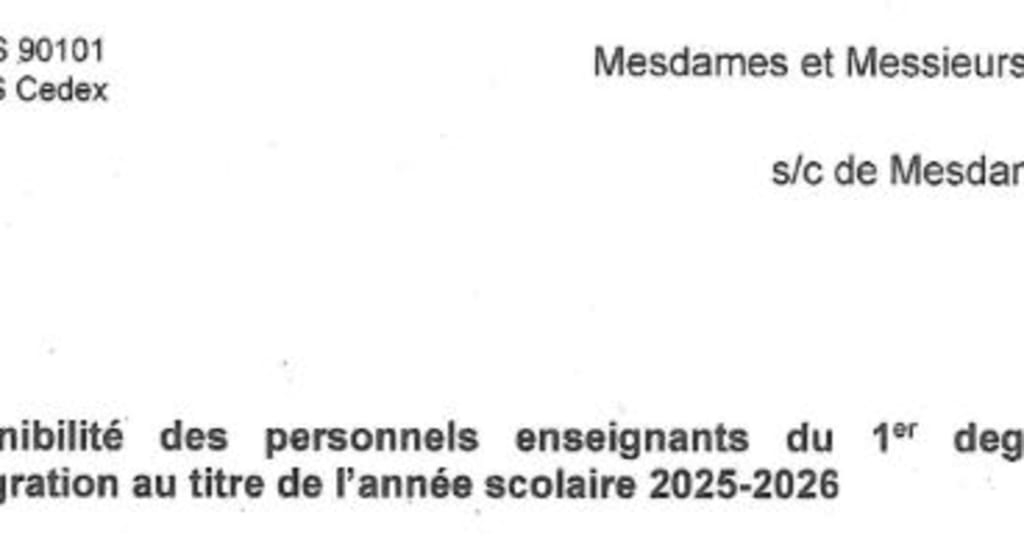 Circulaire départementale relative à la mise en disponibilité des personnels enseignants du 1er ...