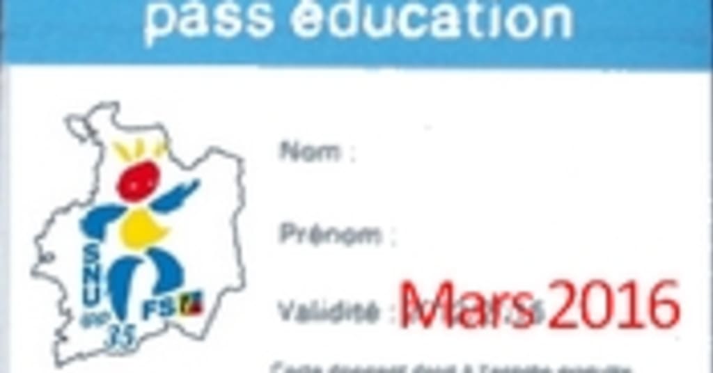 Cartes pass Education | FSU-SNUipp 35