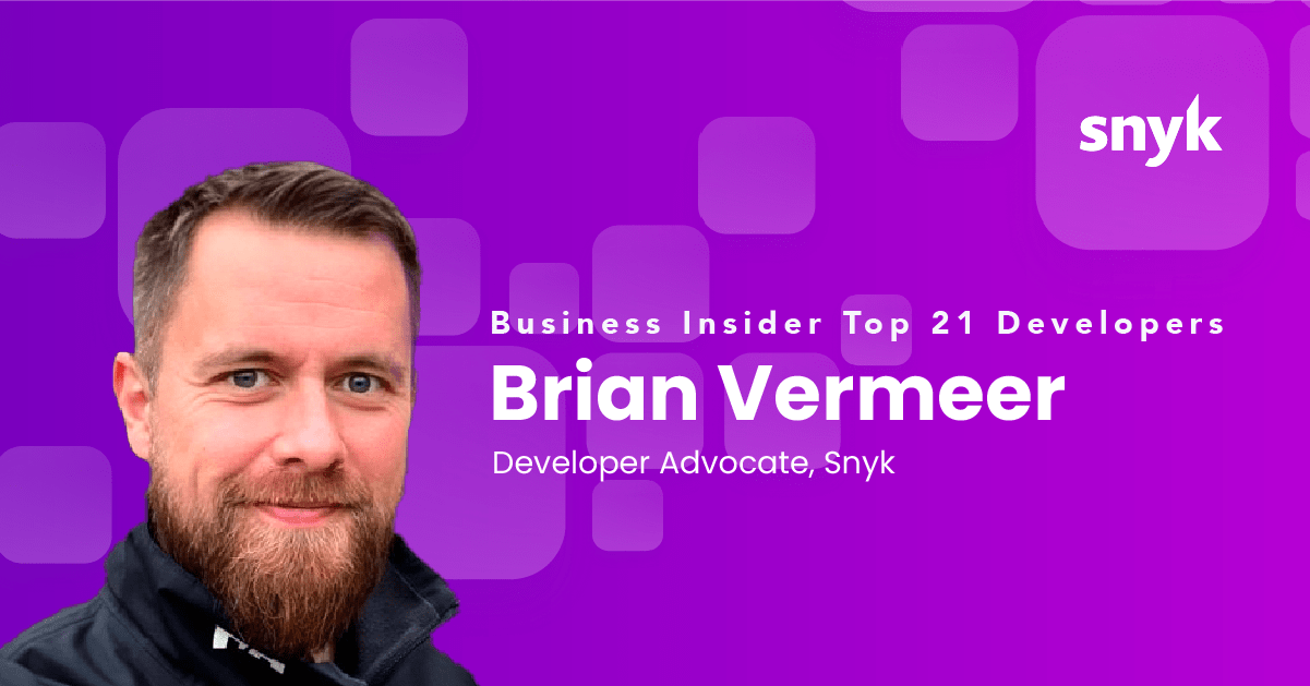 Brian Vermeer named one of Business Insider’s "21 Top Developers ...