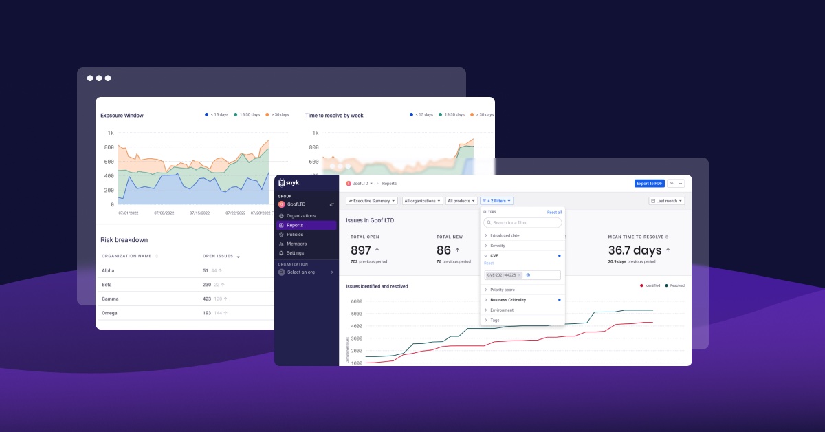 Using Snyk reporting for data-driven security | Snyk