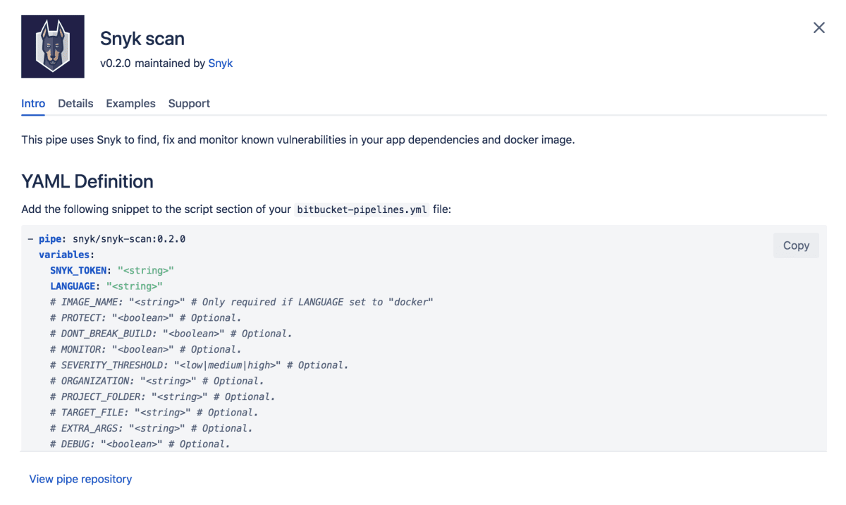 Secure your build workflow on Bitbucket Pipes with Snyk | Snyk