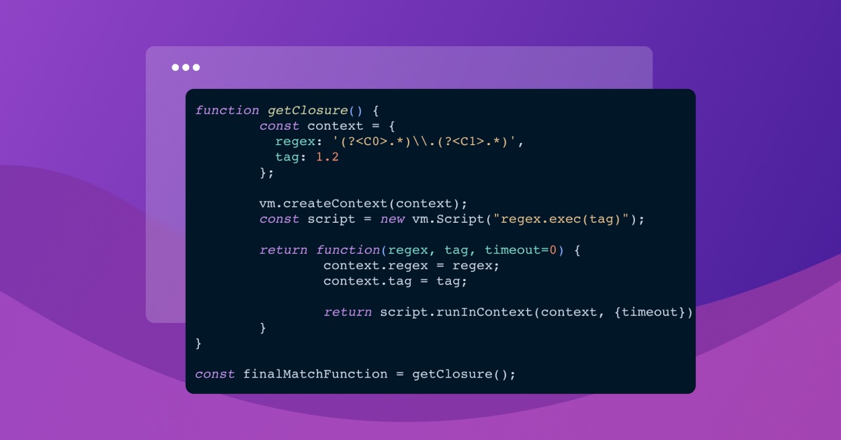 Timing out synchronous functions with regex | Snyk