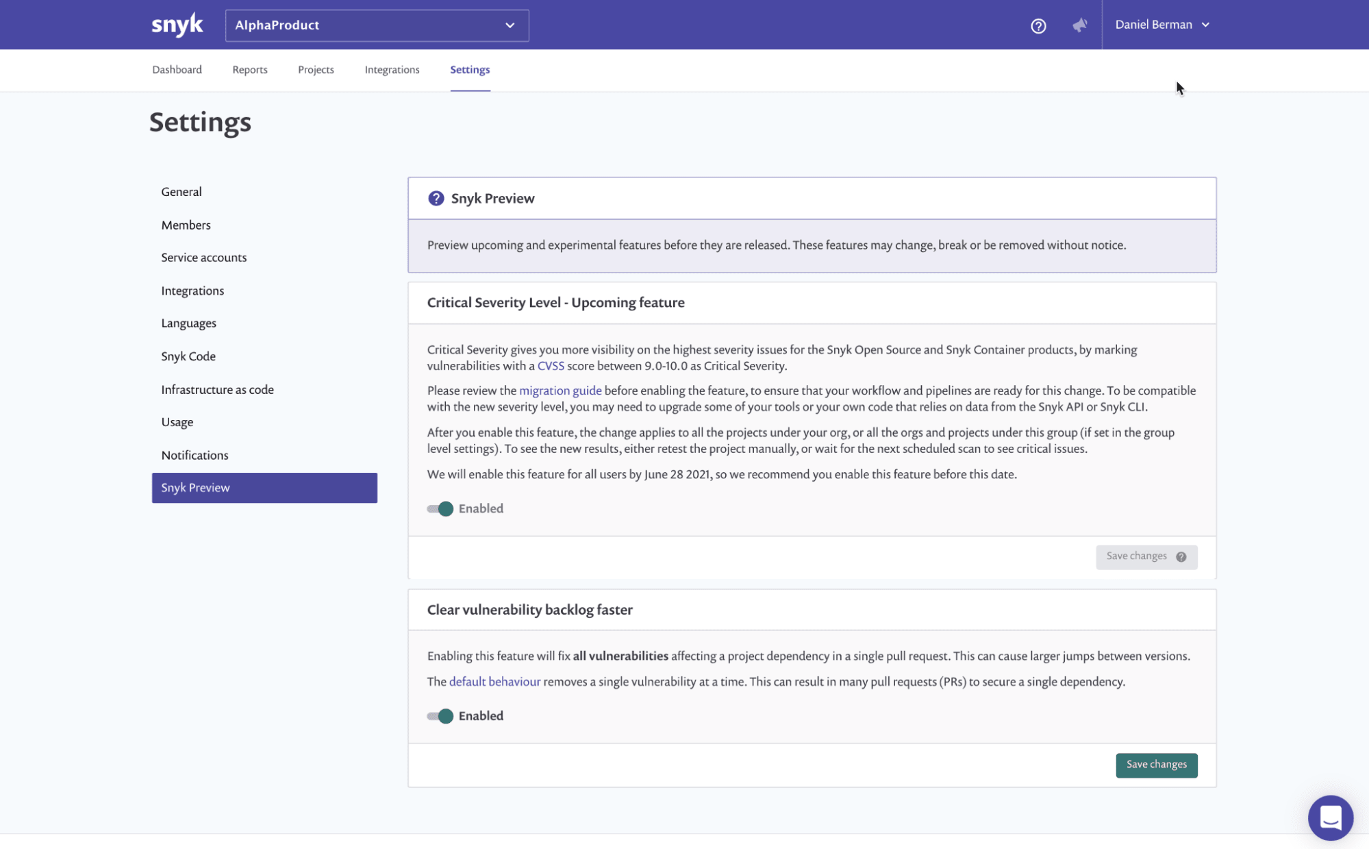 Introducing Snyk Preview: Early access to Snyk features | Snyk
