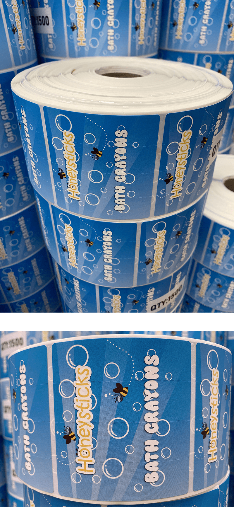 Honeysticks Bath Crayon Labels