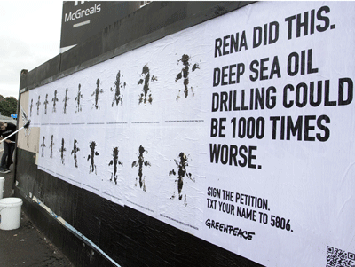 Publicis Mojo's potent multi-platform Greenpeace protest - stoppress.co.nz