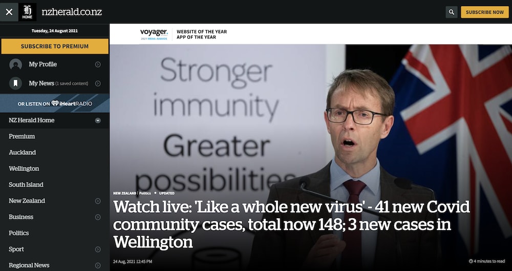 Kiwis turn to NZ Herald in record numbers - stoppress.co.nz