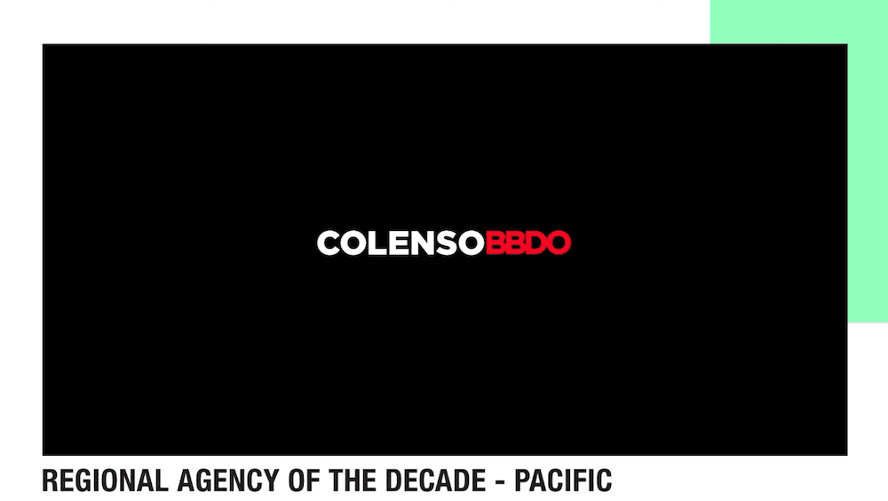 Colenso BBDO named Cannes Agency of the Decade - stoppress.co.nz