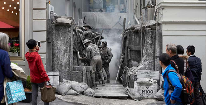 Sky commemorates Anzac Day, transports trenches into the present ...