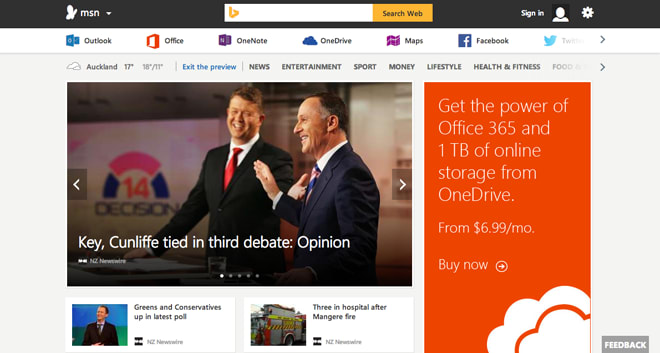 MSN announces homepage update, aims to create personalised online command centre - stoppress.co.nz