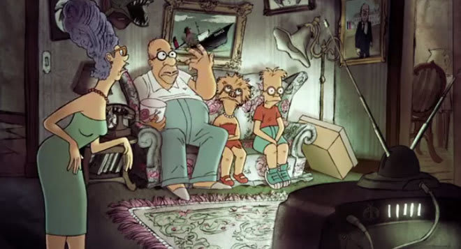 The Simpsons couch makes French connection - stoppress.co.nz