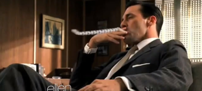 Ellen DeGeneres removes all cigarettes from Mad Men - stoppress.co.nz
