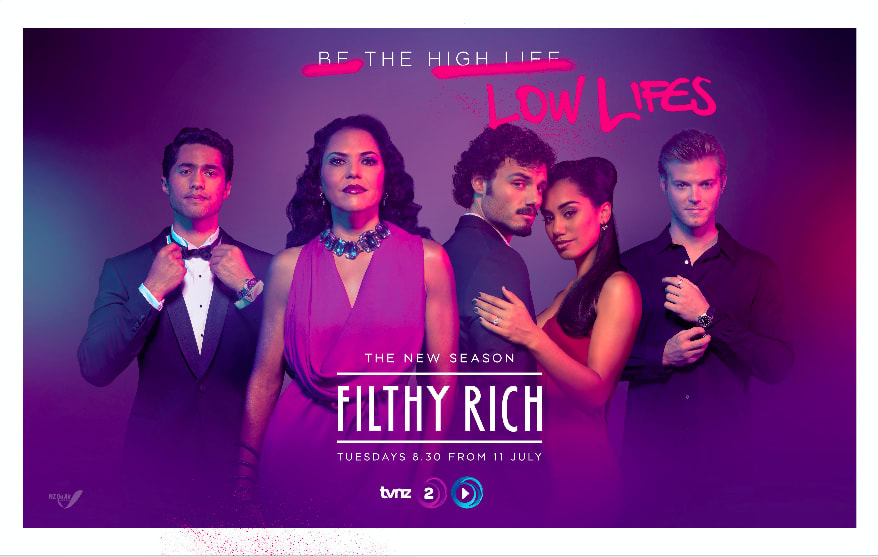 TVNZ Blacksand unveils Filthy Rich season two by vandalising the ...