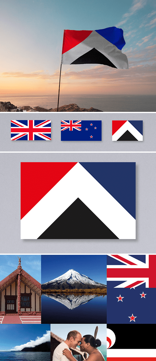 Studio Alexander's geometric effort wins Gareth Morgan's flag comp ...