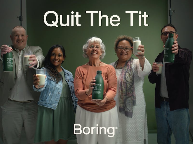 Boring Oat Milk Launches Quit The Tit Campaign Nz