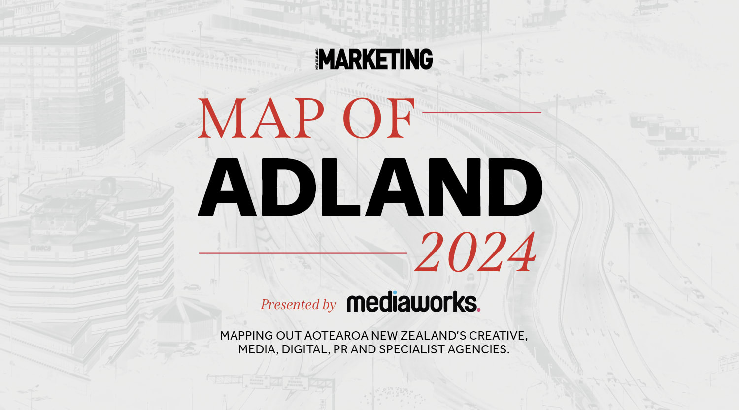 Map of Adland 2024 - New Zealand Marketing Magazine