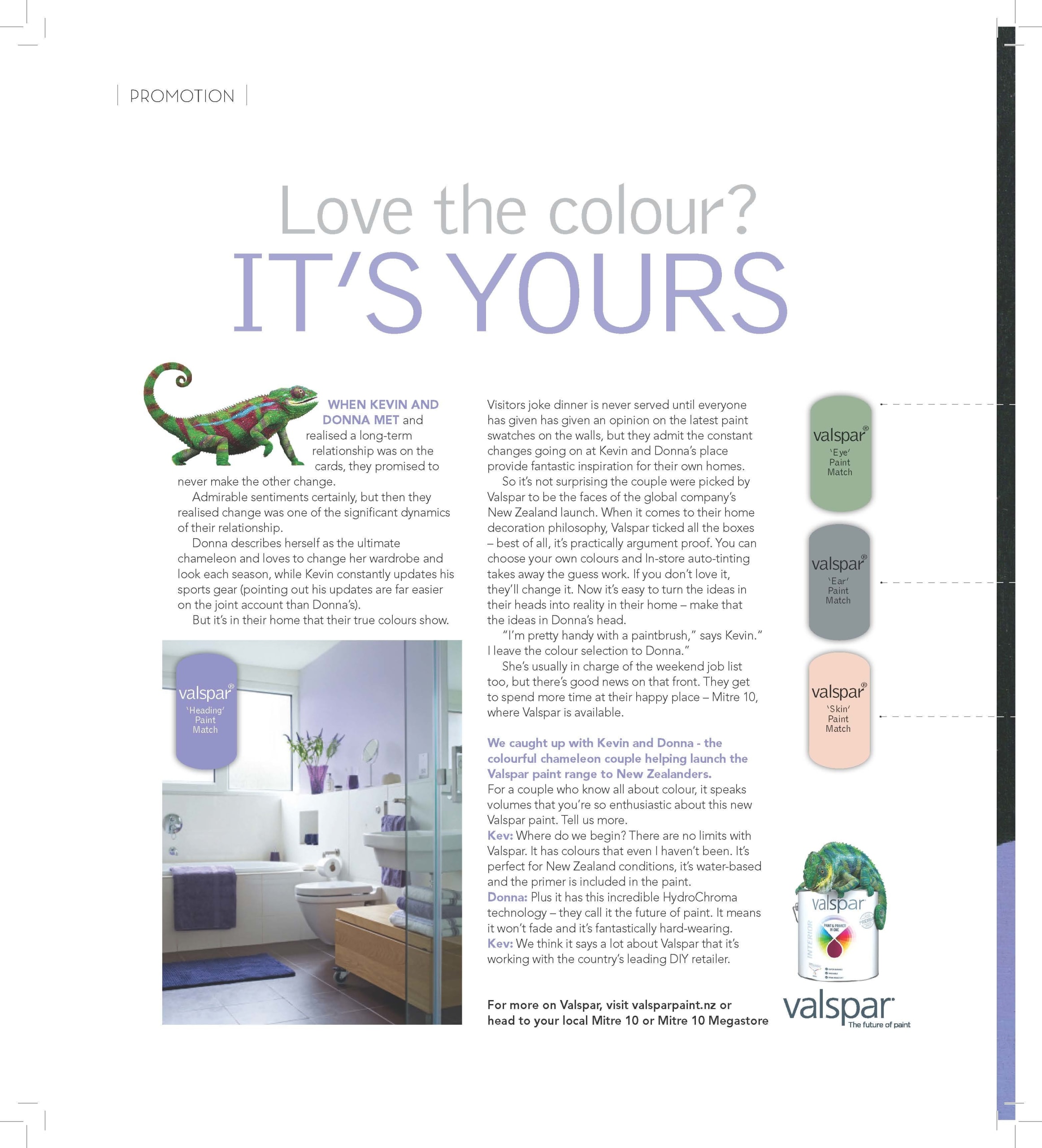 Valspar weaves its brand through Sunday magazine—UPDATED - stoppress.co.nz