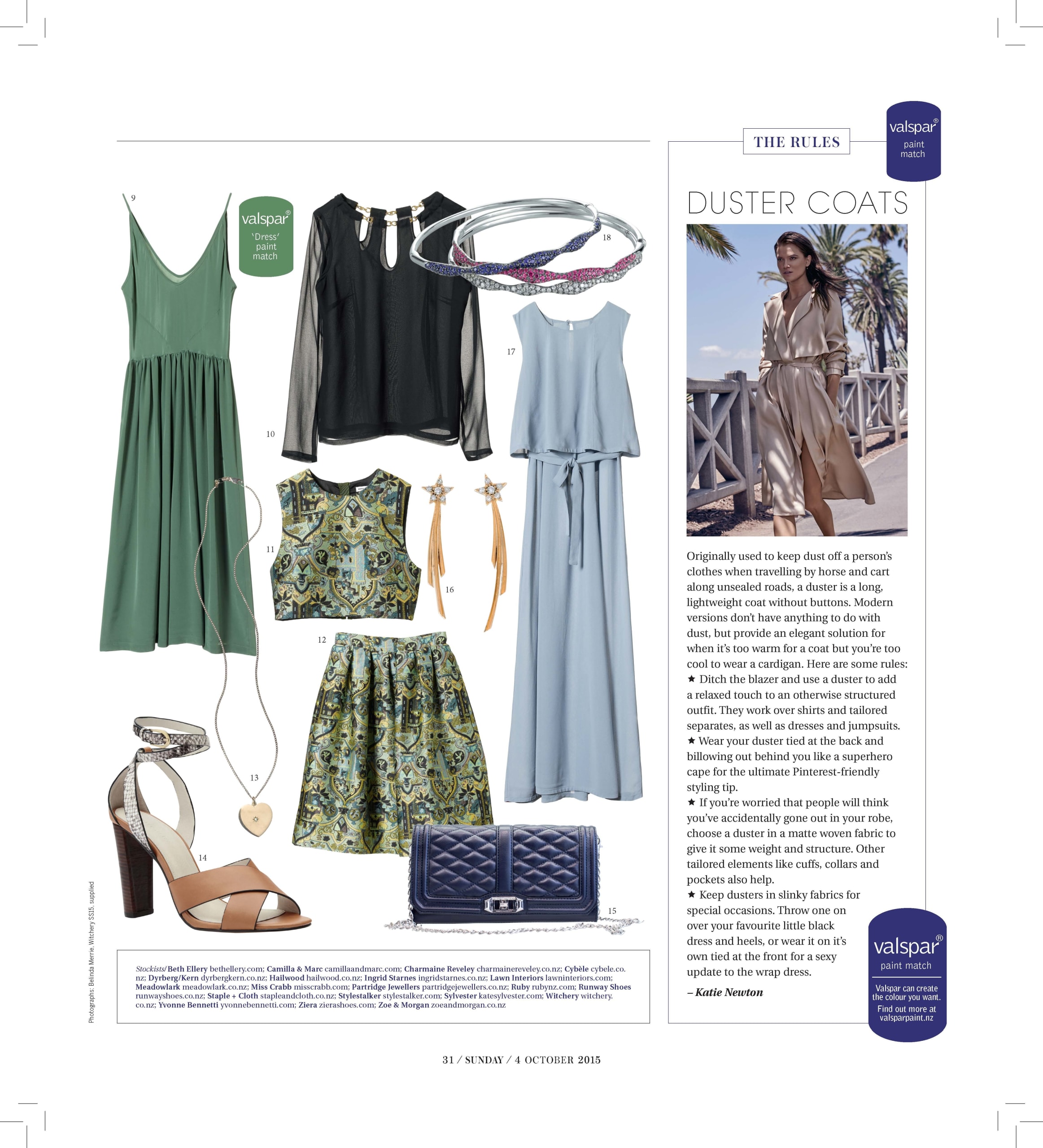 Valspar weaves its brand through Sunday magazine—UPDATED - stoppress.co.nz