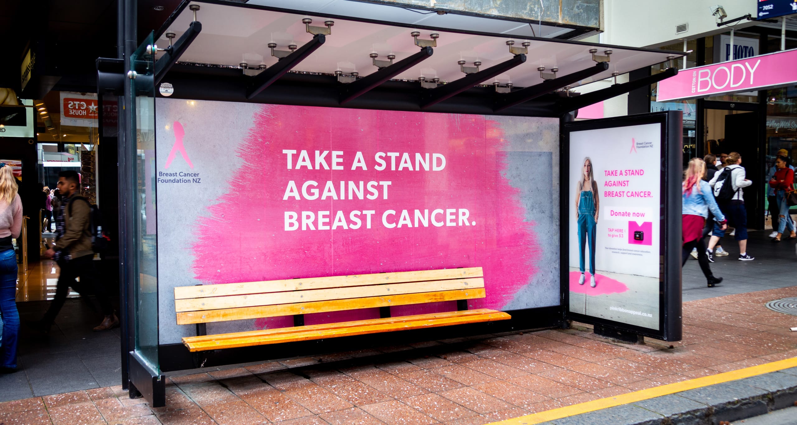 Tap to donate charity billboards hit the streets - stoppress.co.nz