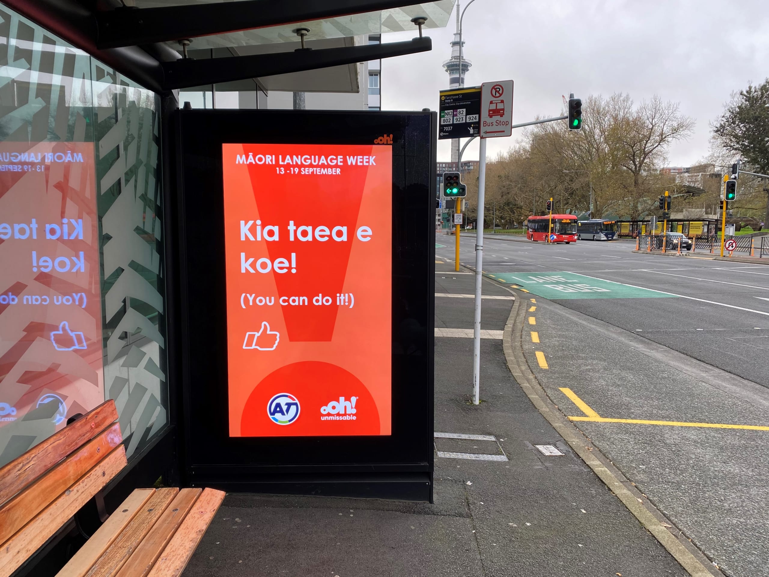 oOh! and Auckland Transport unite for Maori Language Week - stoppress.co.nz