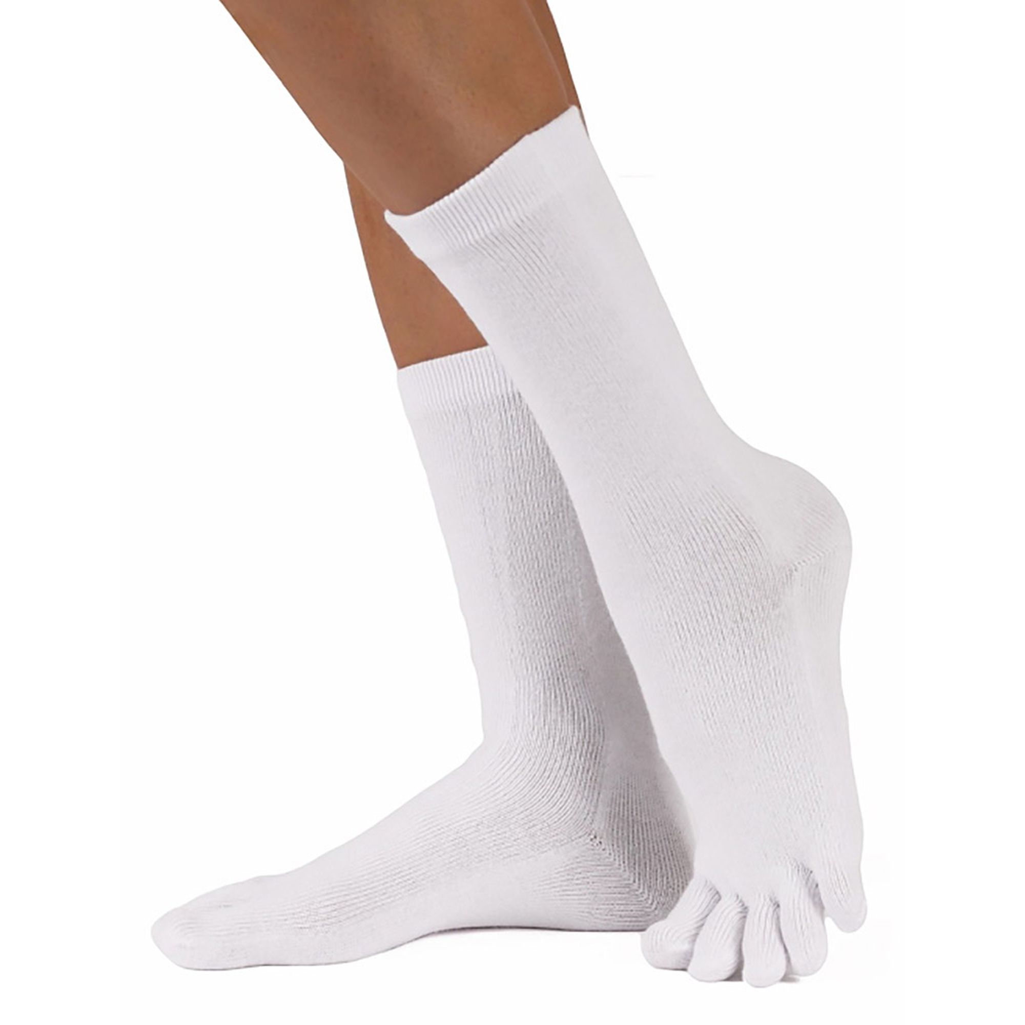 TOETOE - Mid Calf Moisture Wicking Unisex Toe Socks | eBay