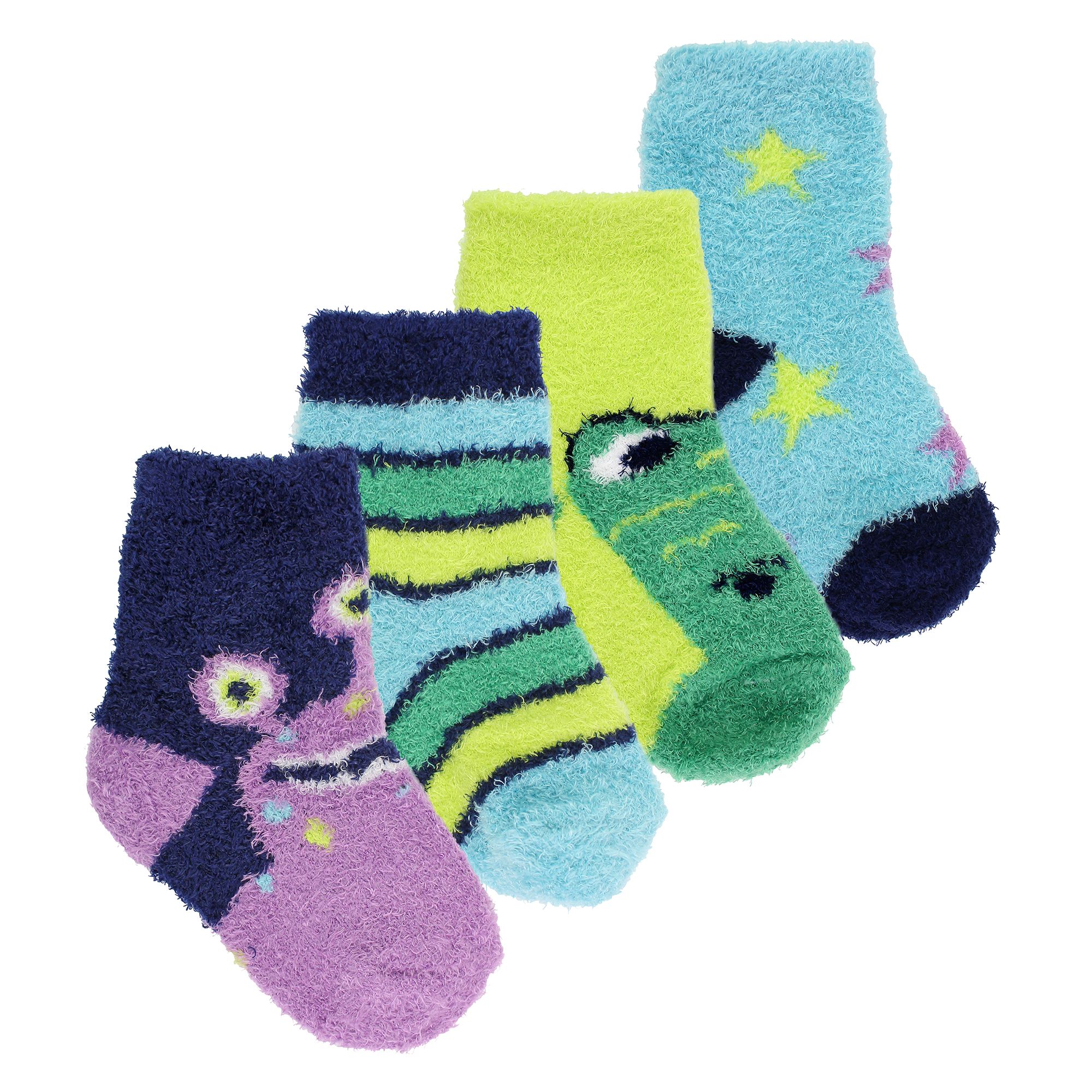 Sock Snob - 4 Pack Baby Boys Cozy Patterned Socks | eBay