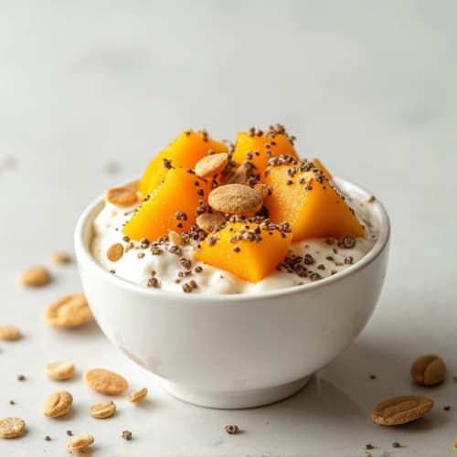 Greek Yogurt with Chia Seeds and Pumpkin Seeds