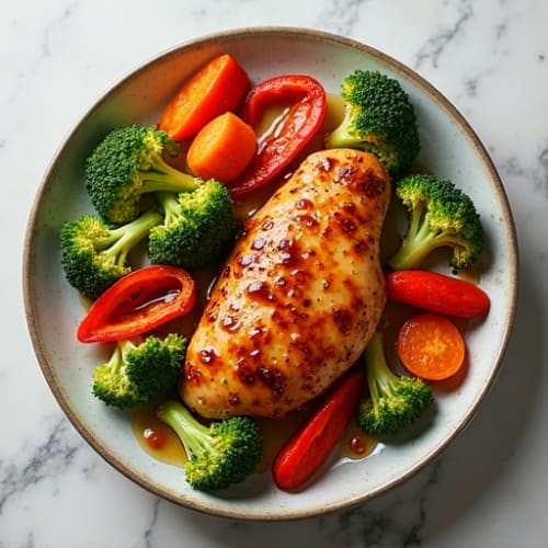Sheet Pan Teriyaki Chicken and Crispy Roasted Vegetables