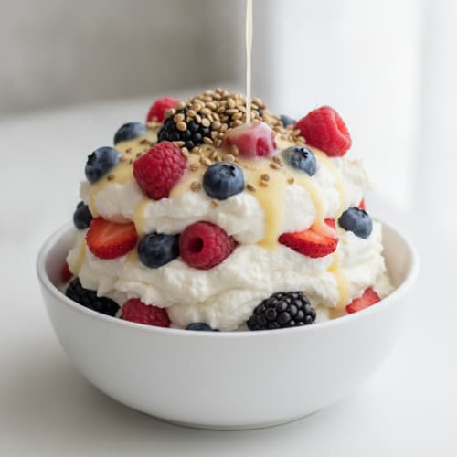 Creamy Greek Yogurt Protein Parfait with Mixed Berries