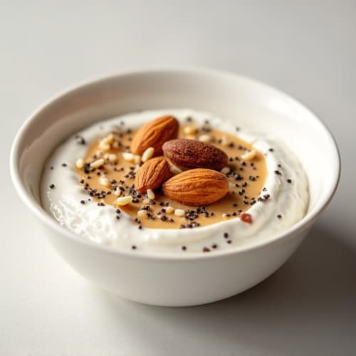Greek Yogurt with Almond Butter and Chia Seeds