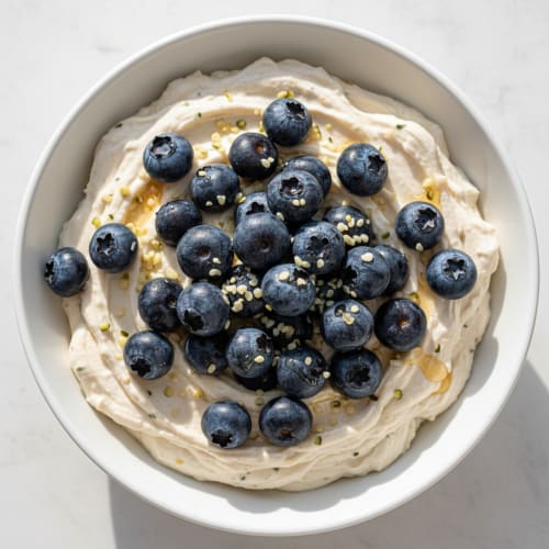 Silky Greek Yogurt Protein Pudding with Berries