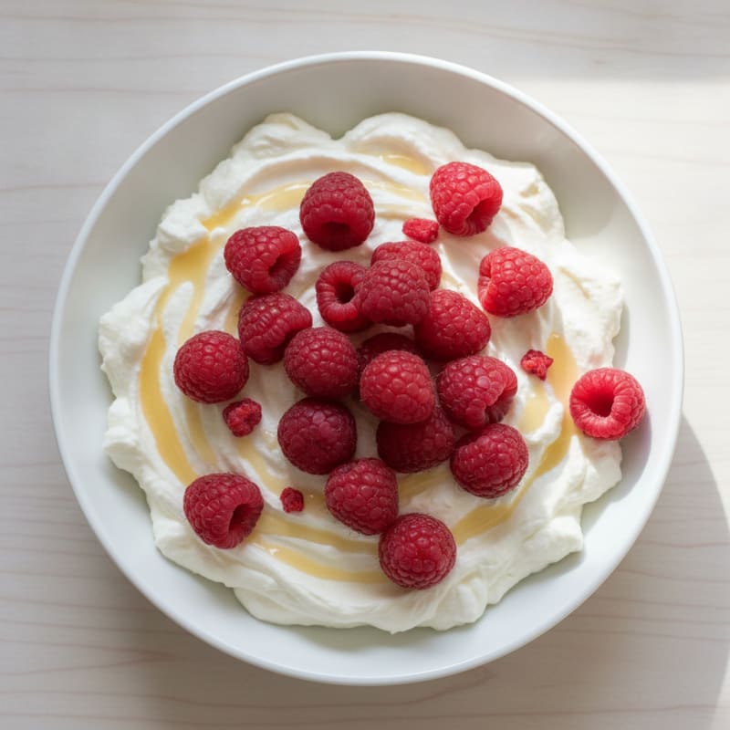 Silky Vanilla Protein Yogurt with Fresh Berries