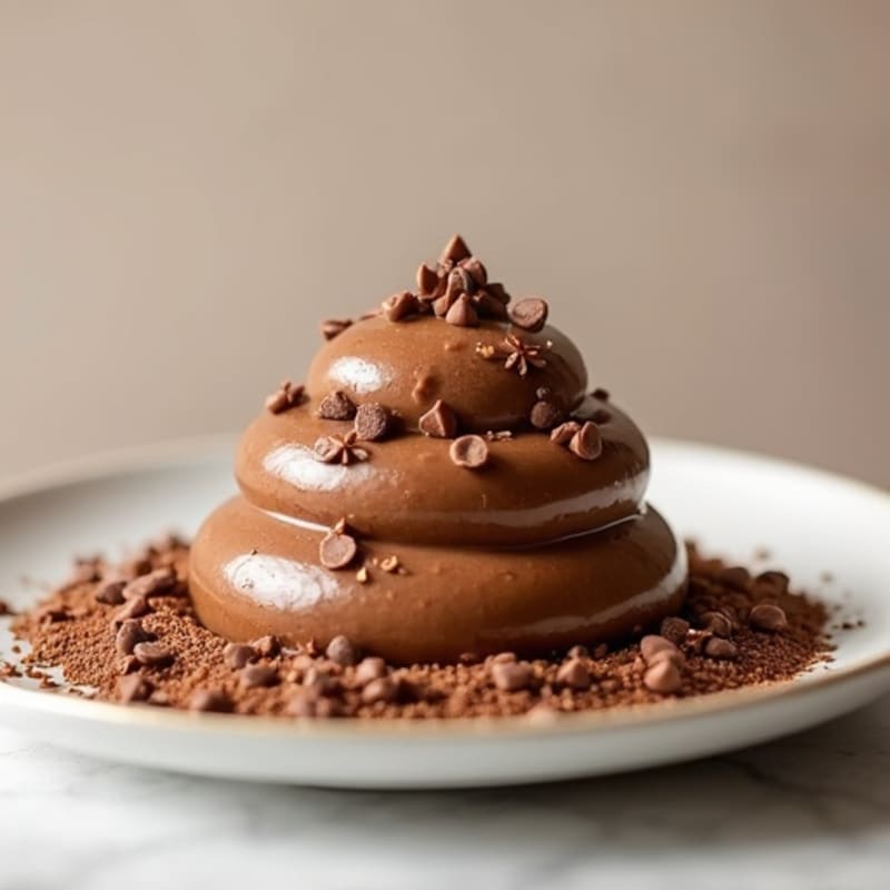 Silken Tofu Chocolate Mousse with Peanut Butter and Hemp Seeds