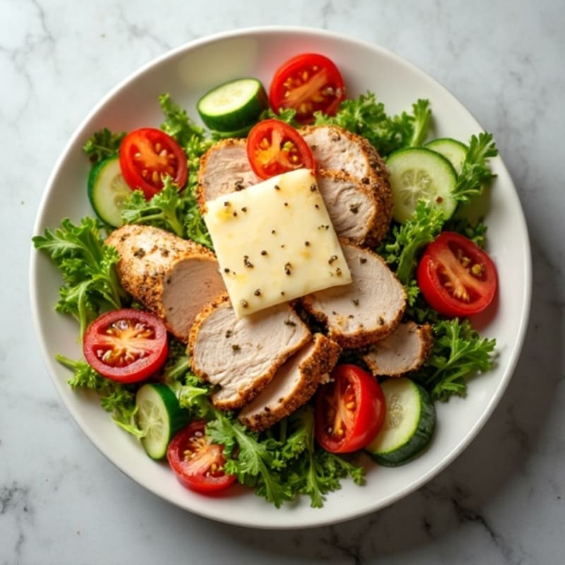 Chopped Turkey and Vegetable Salad with Provolone and Zesty Red Wine ...