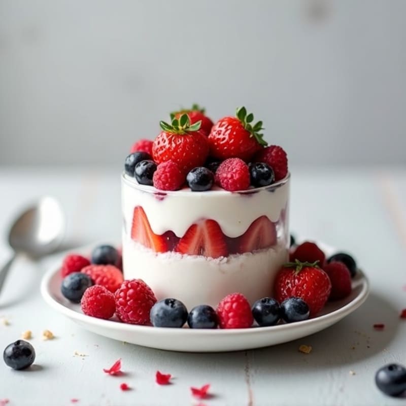 Creamy Greek Yogurt Protein Parfait with Mixed Berries