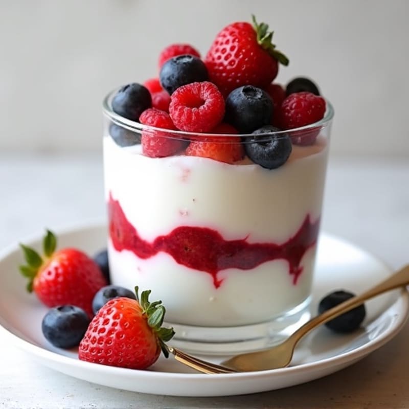 Creamy Greek Yogurt Protein Parfait with Berries