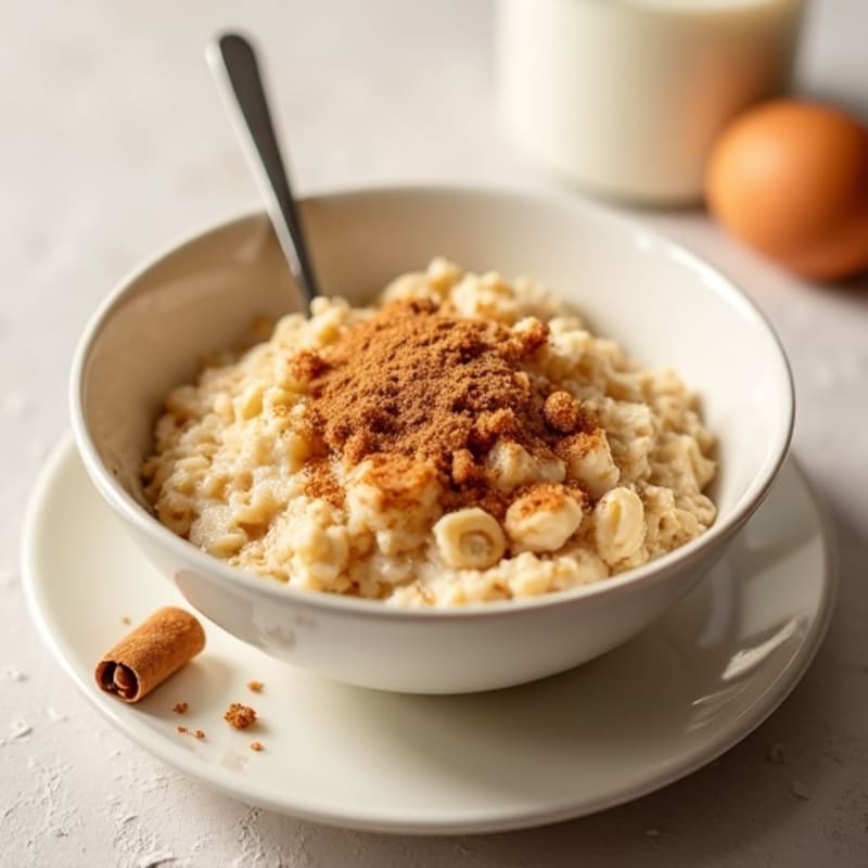 Protein-Packed Vanilla Cinnamon Egg White Oatmeal