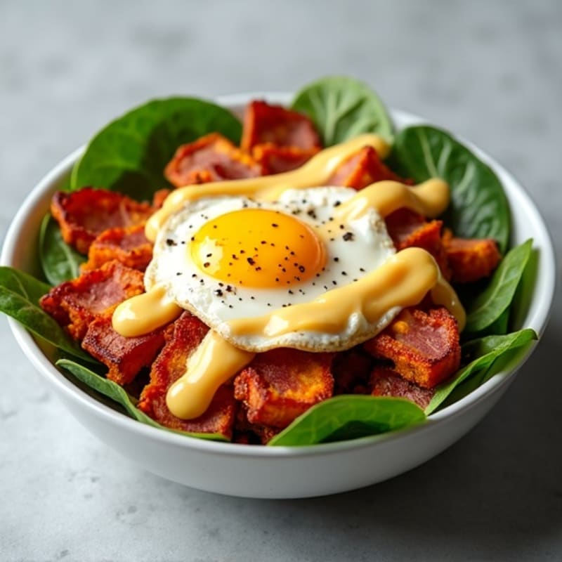 Loaded Crispy Roasted Sweet Potato Fry Bowl with Lean Turkey Bacon and ...