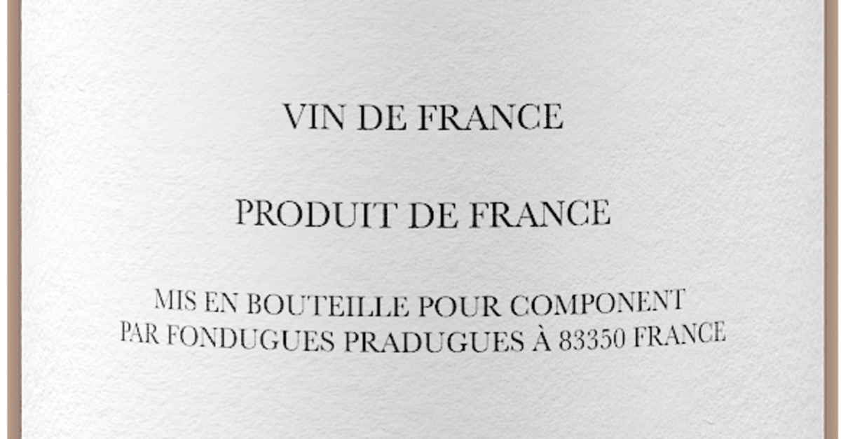 Component Wine Company | 2023 Vin de Soleil Grenache Rosé