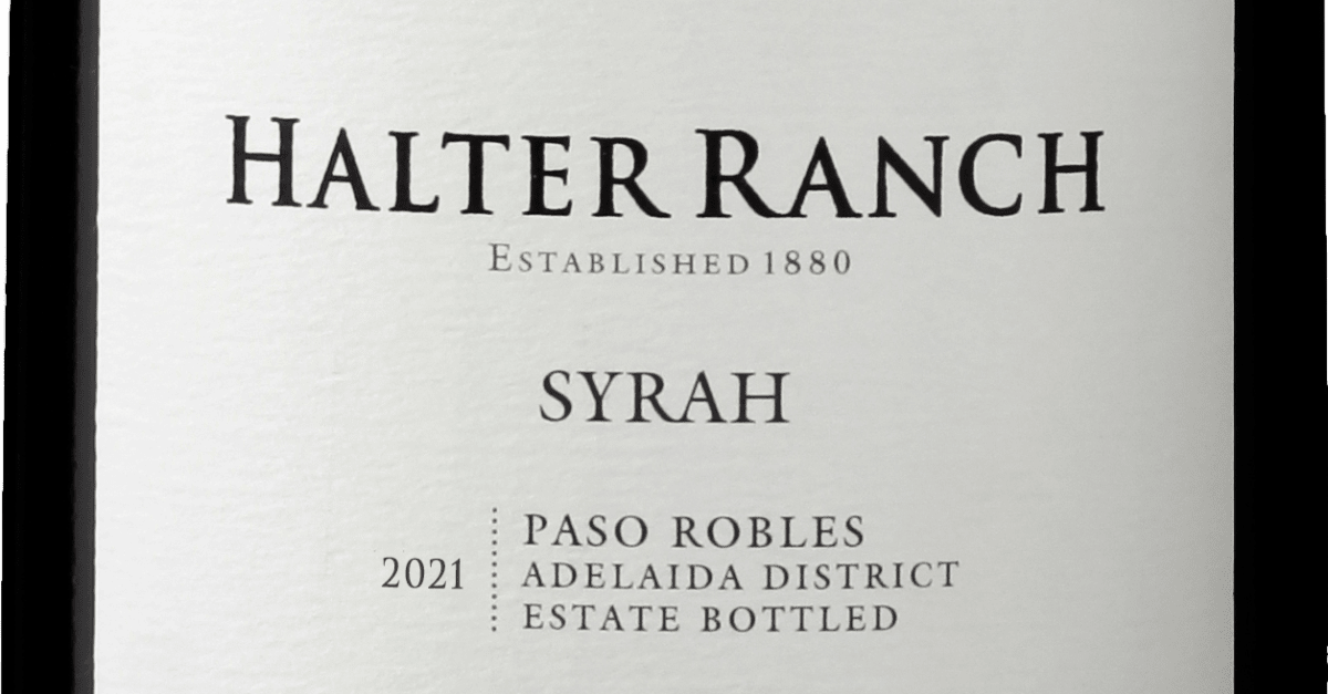 Halter Ranch Winery | 2021 Syrah