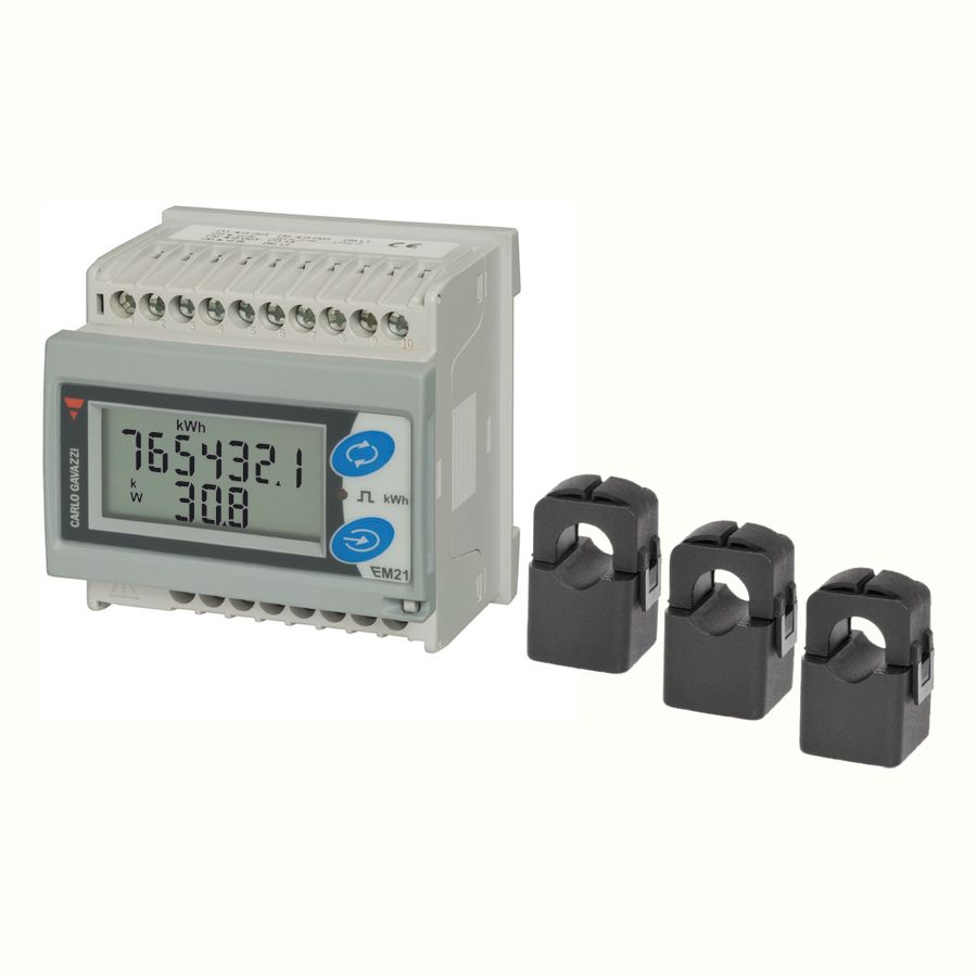 Carlo Gavazzi - EM2172RVV53XOXX - CPT D'ENERGIE 3PH + 3 TI 250A Carlo Gavazzi - EM2172RVV53XOXX - CPT D'ENERGIE 3PH + 3 TI 250A