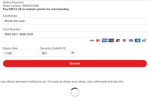 I got many reward points..