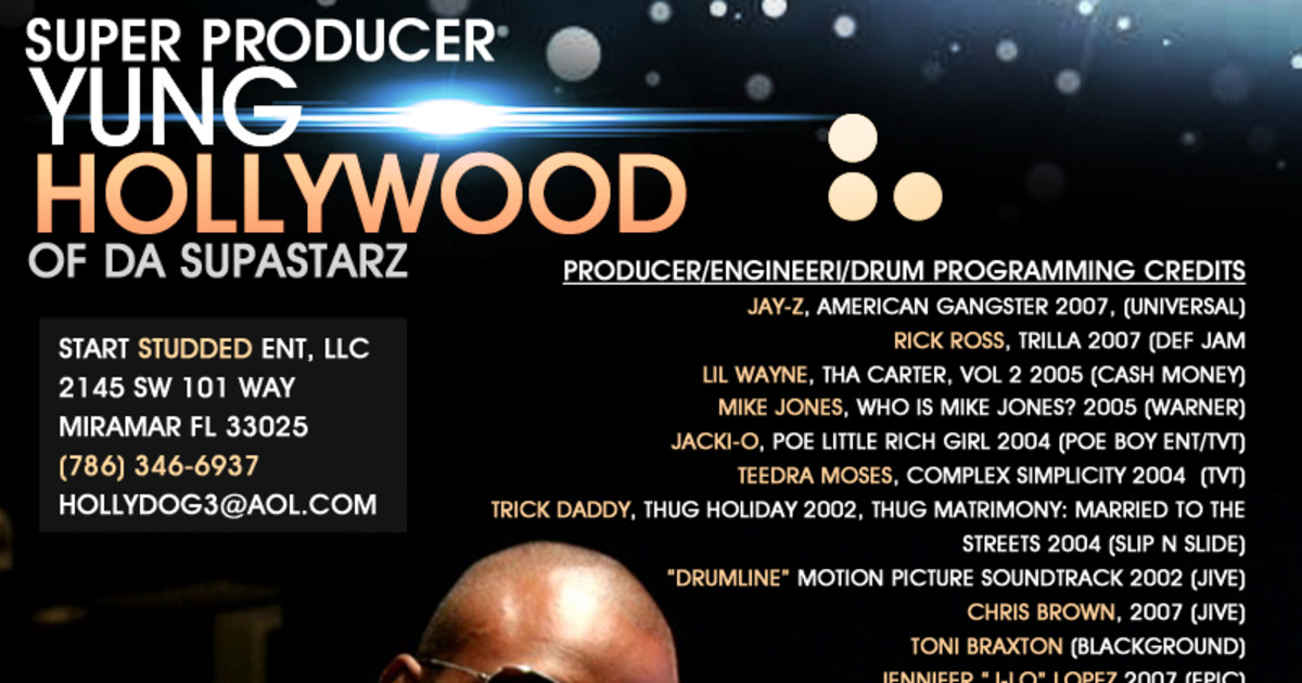Yung Hollywood - Music Producer/Audio Engineer - Orlando | SoundBetter