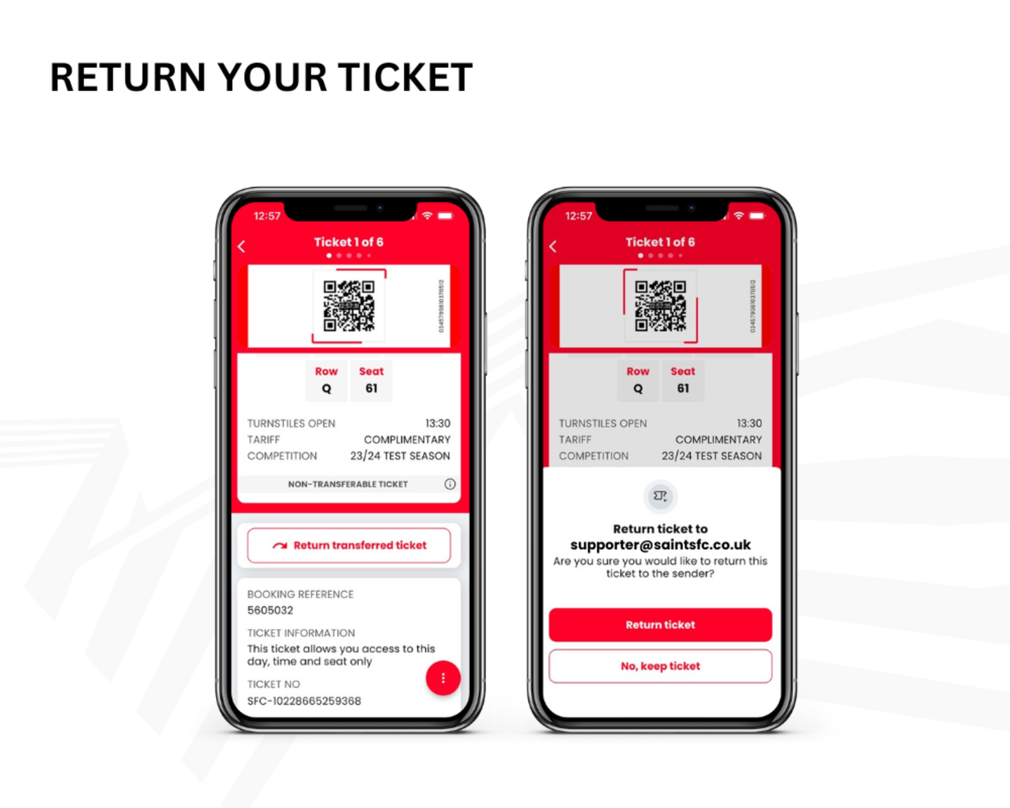 Saints Tickets App Information | Southampton FC Official Site